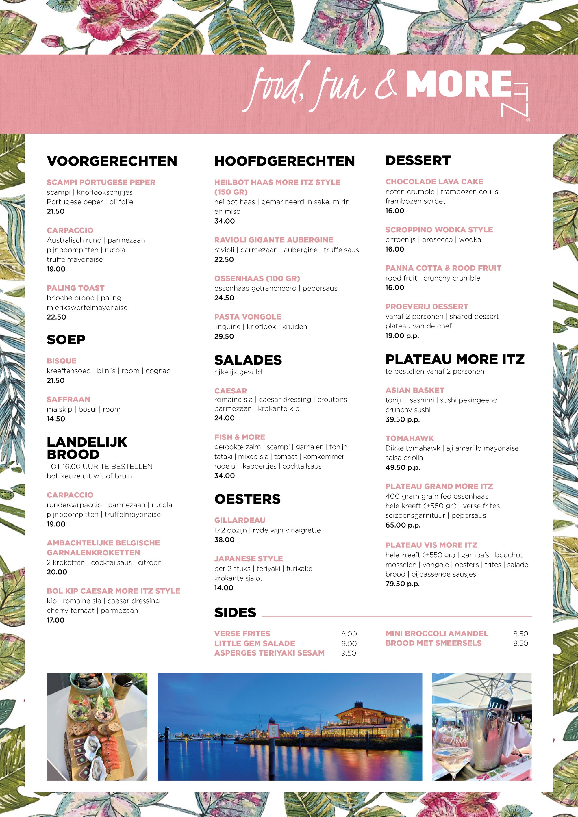 Menukaart | Lunch
